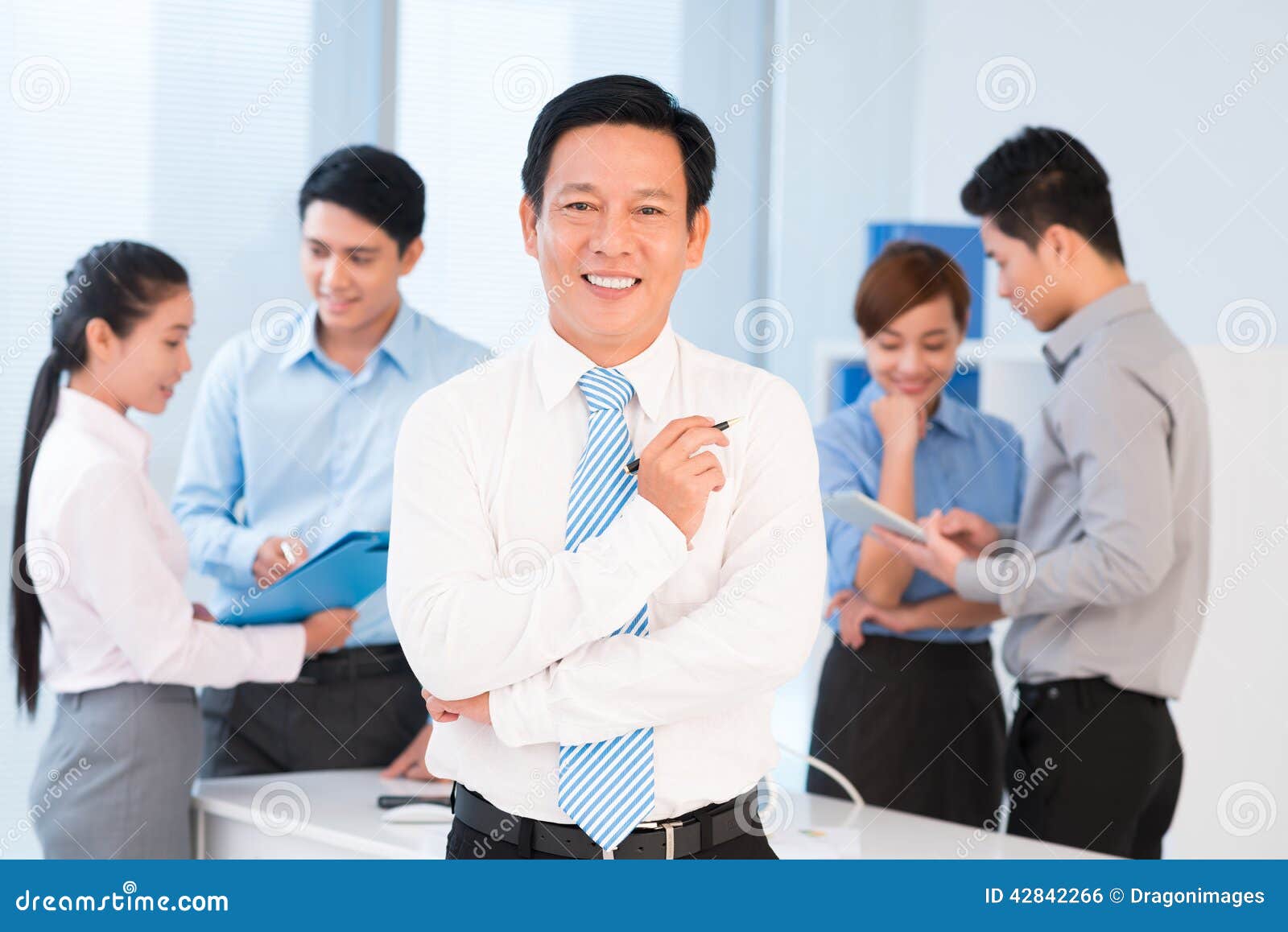 Team leader stock photo. Image of businessman, business - 42842266