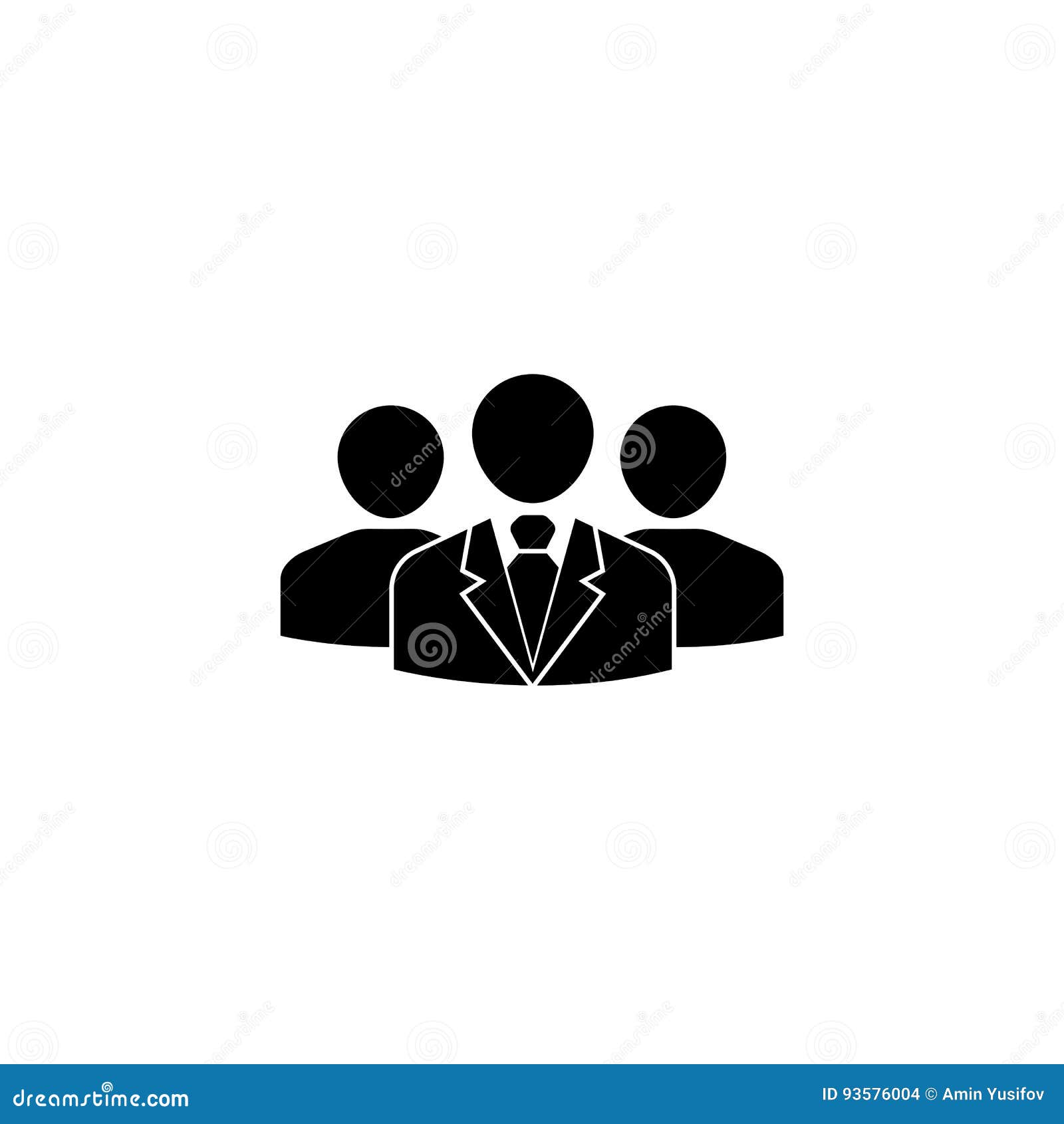 Team Leader Solid Icon, People, Business Stock Vector - Illustration of ...