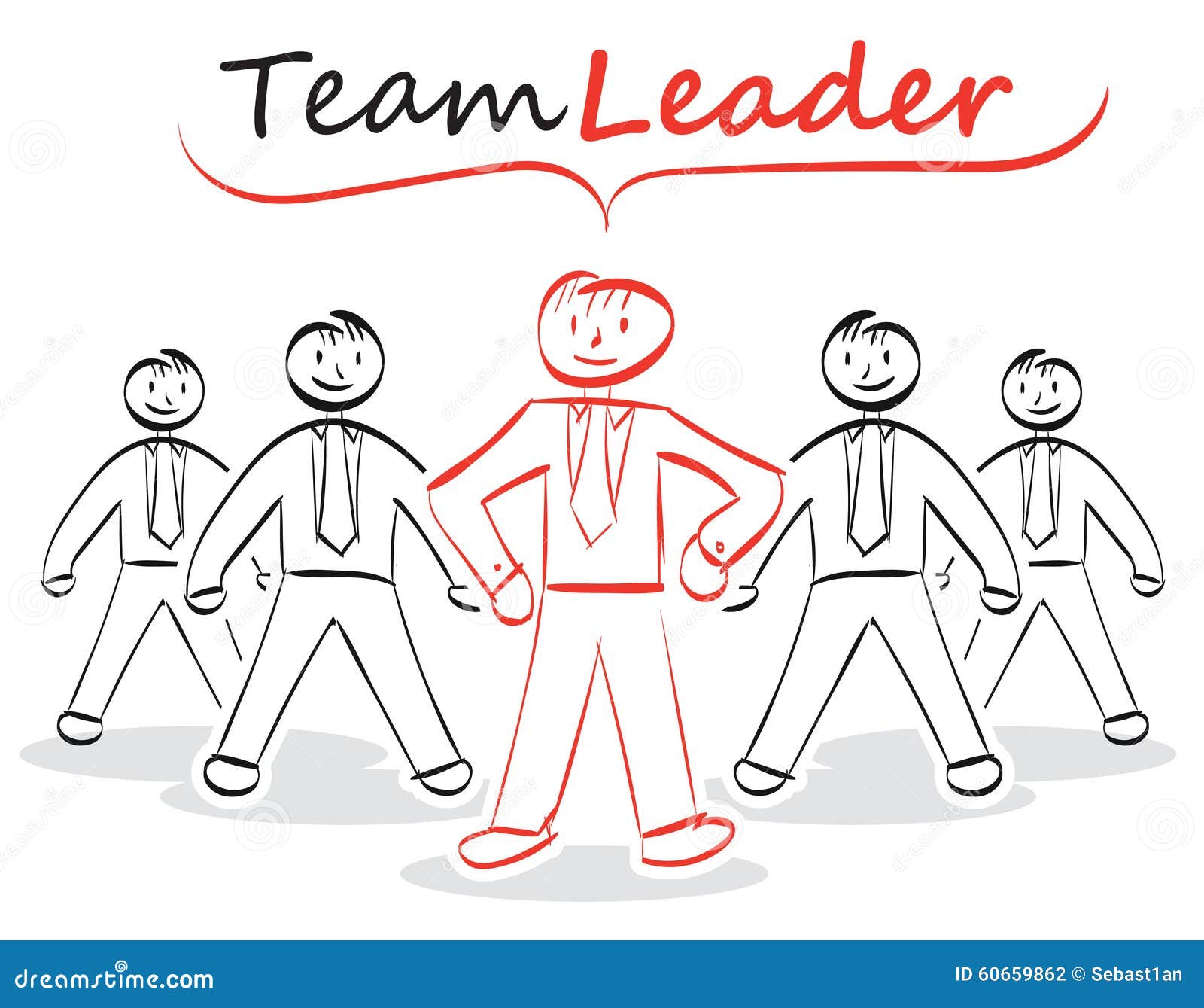Team Leader stock vector. Illustration of background - 60659862