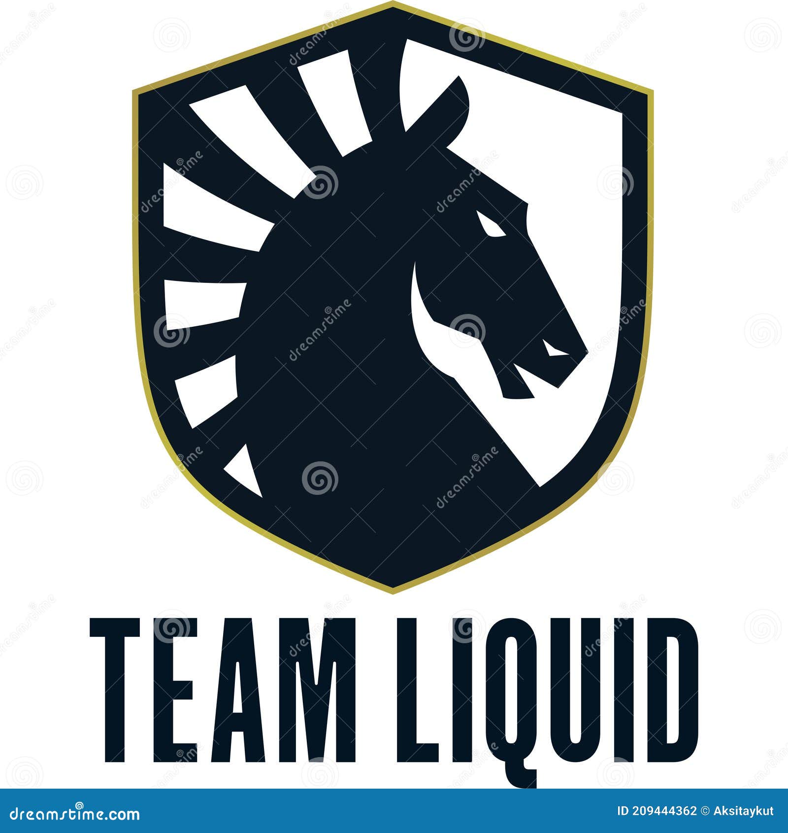 Team liquid sports logo stock illustration. Illustration of release ...