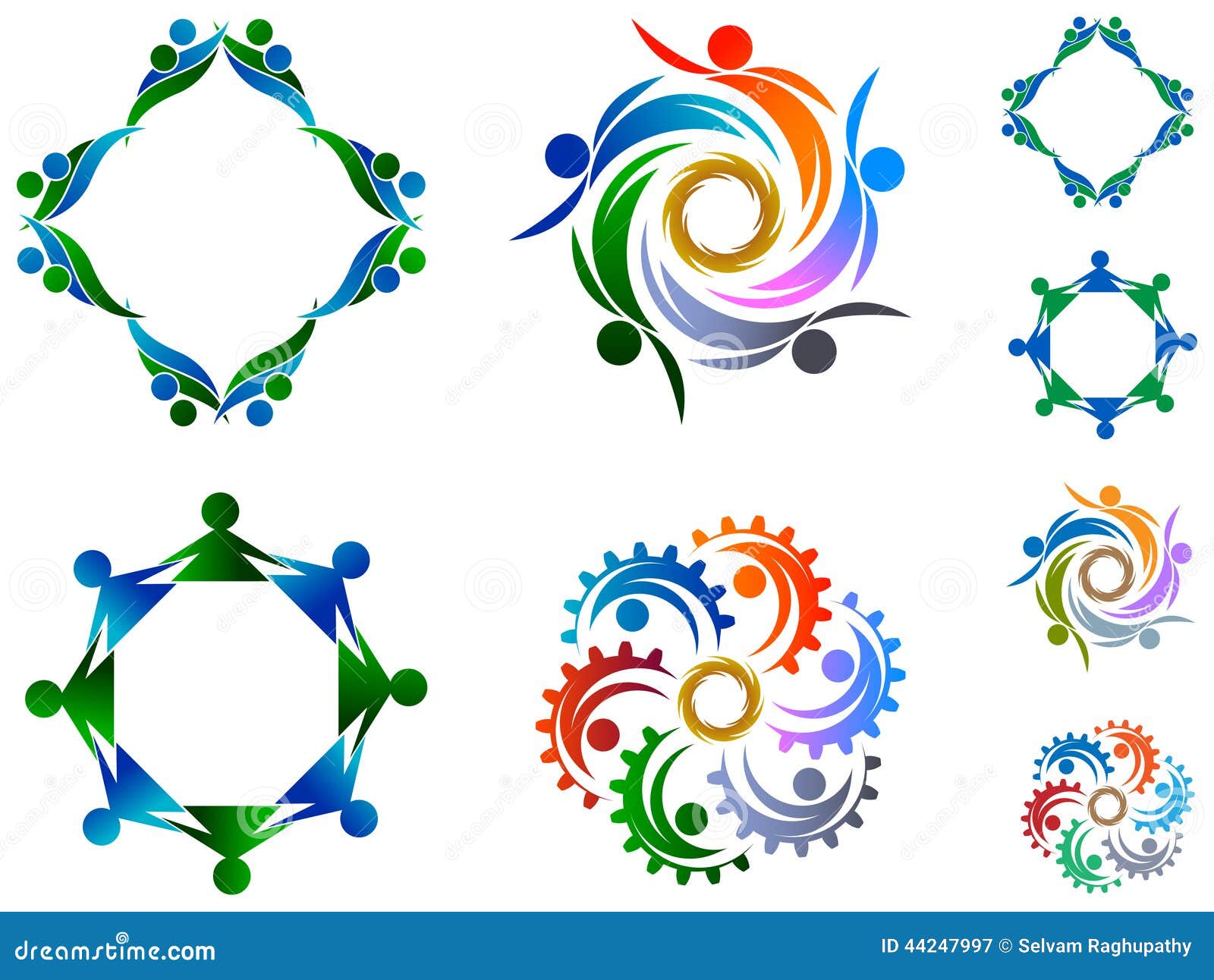 Team Logo Template Of Many Hands Together Group Of People Joining Hands ...