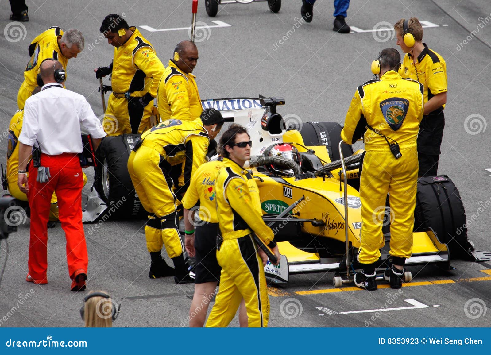 Team Malaysia A1 GP Car Preparing for the Start Editorial Stock Photo ...