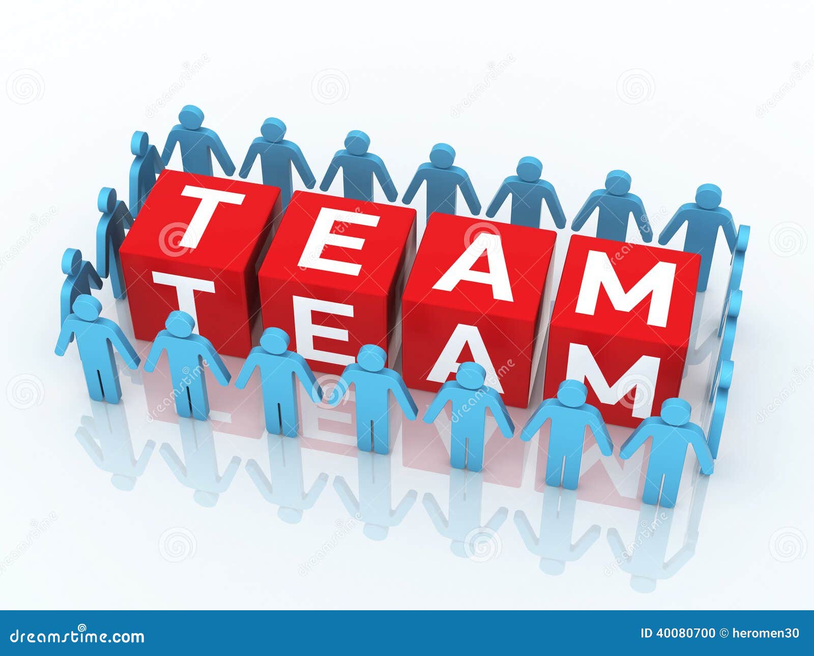 Team Management stock illustration. Illustration of reflection - 40080700