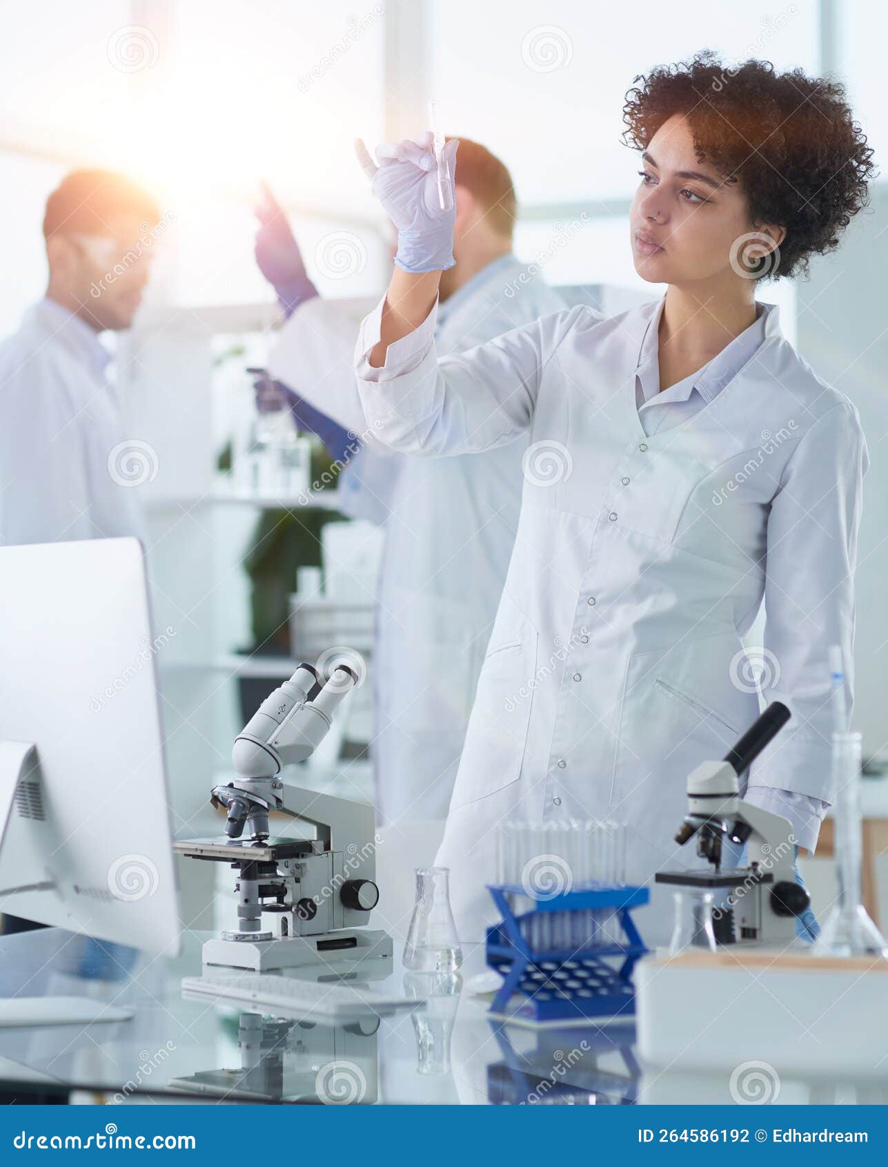 Team of Medical Research Scientists Working on Generation Experimental ...