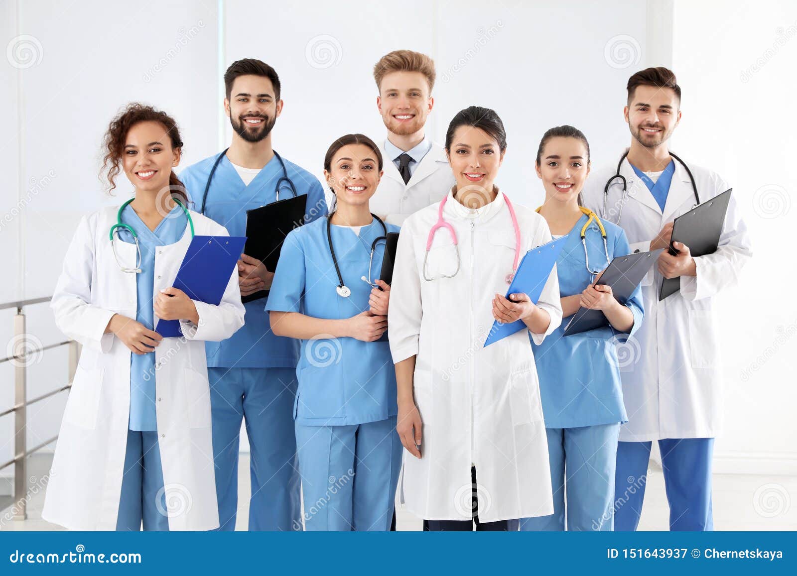 Team of Medical Workers in Hospital Stock Image - Image of professional ...