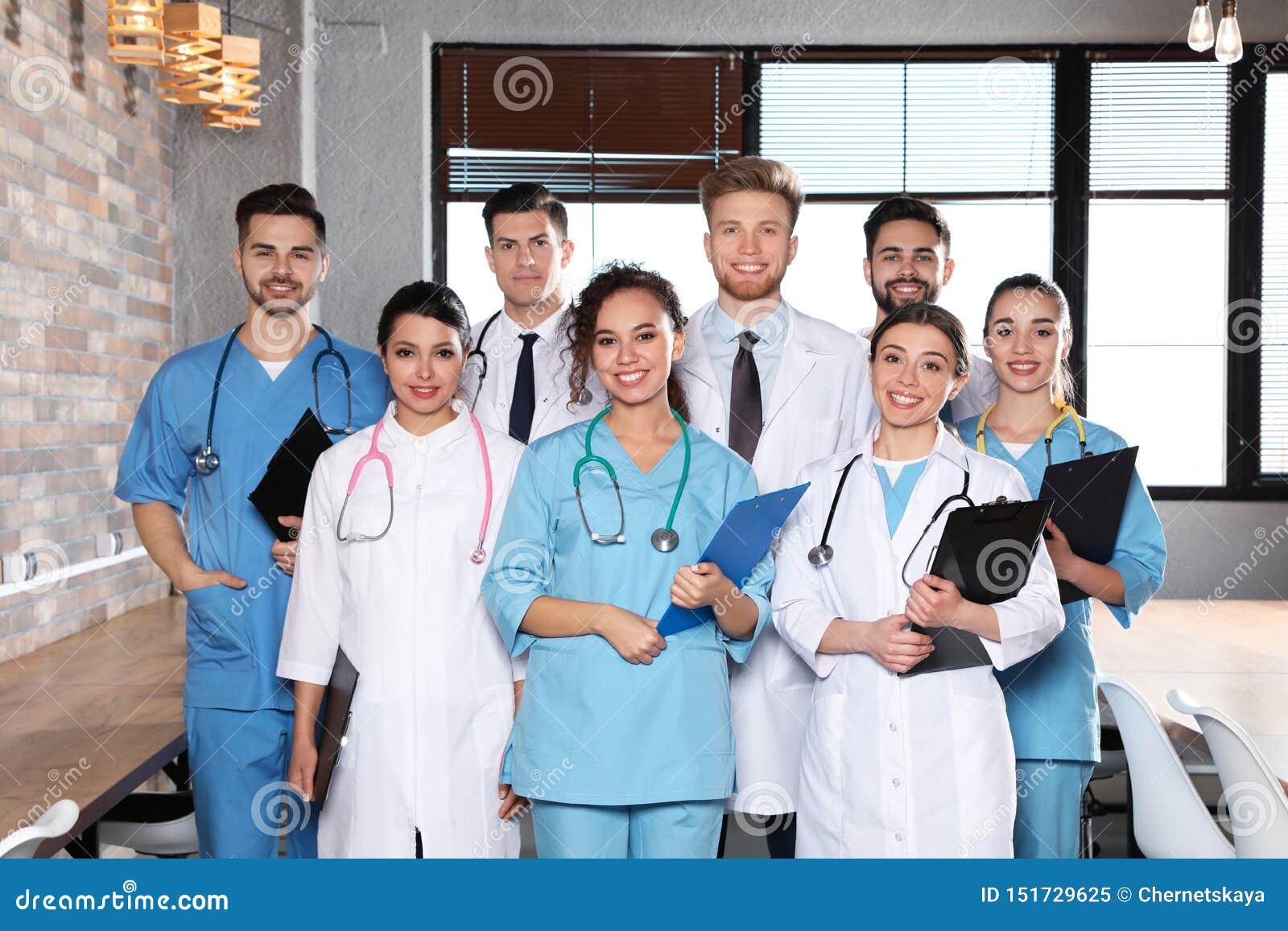 Team of Medical Workers in Hospital Stock Image - Image of group, happy ...