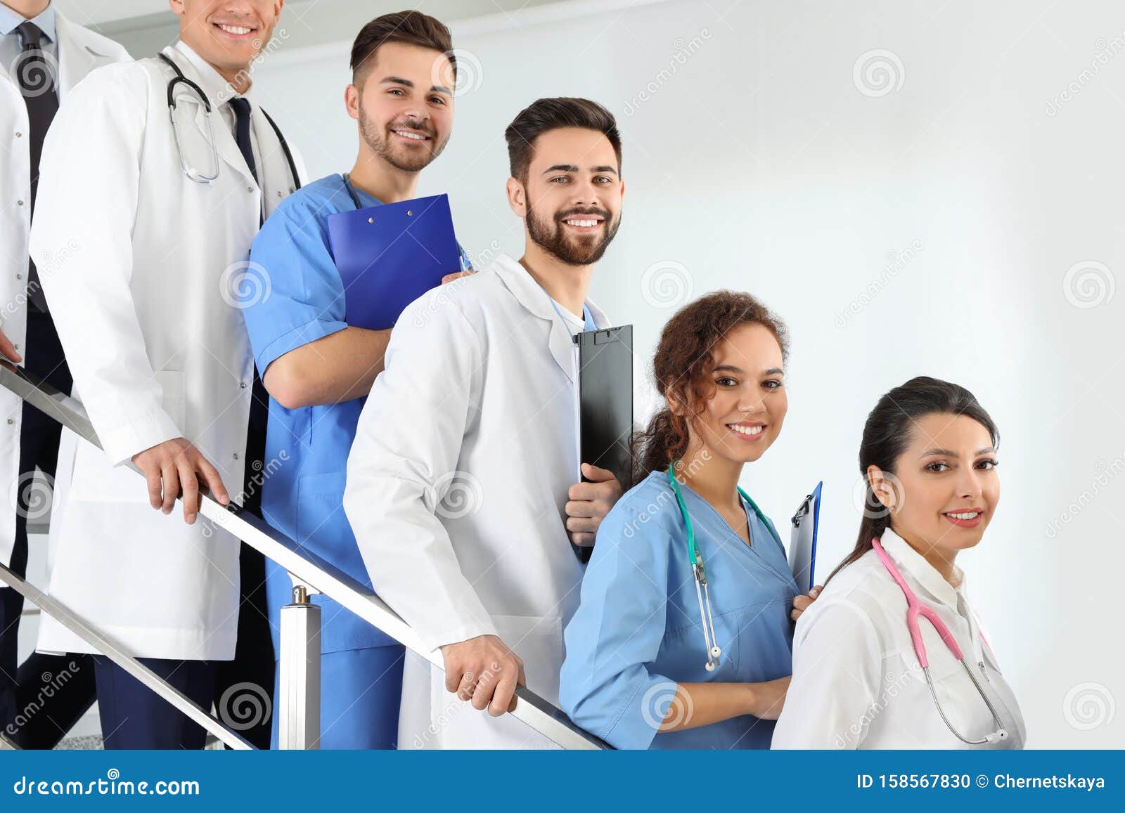 Team of Medical Workers in Hospital Stock Photo - Image of group ...