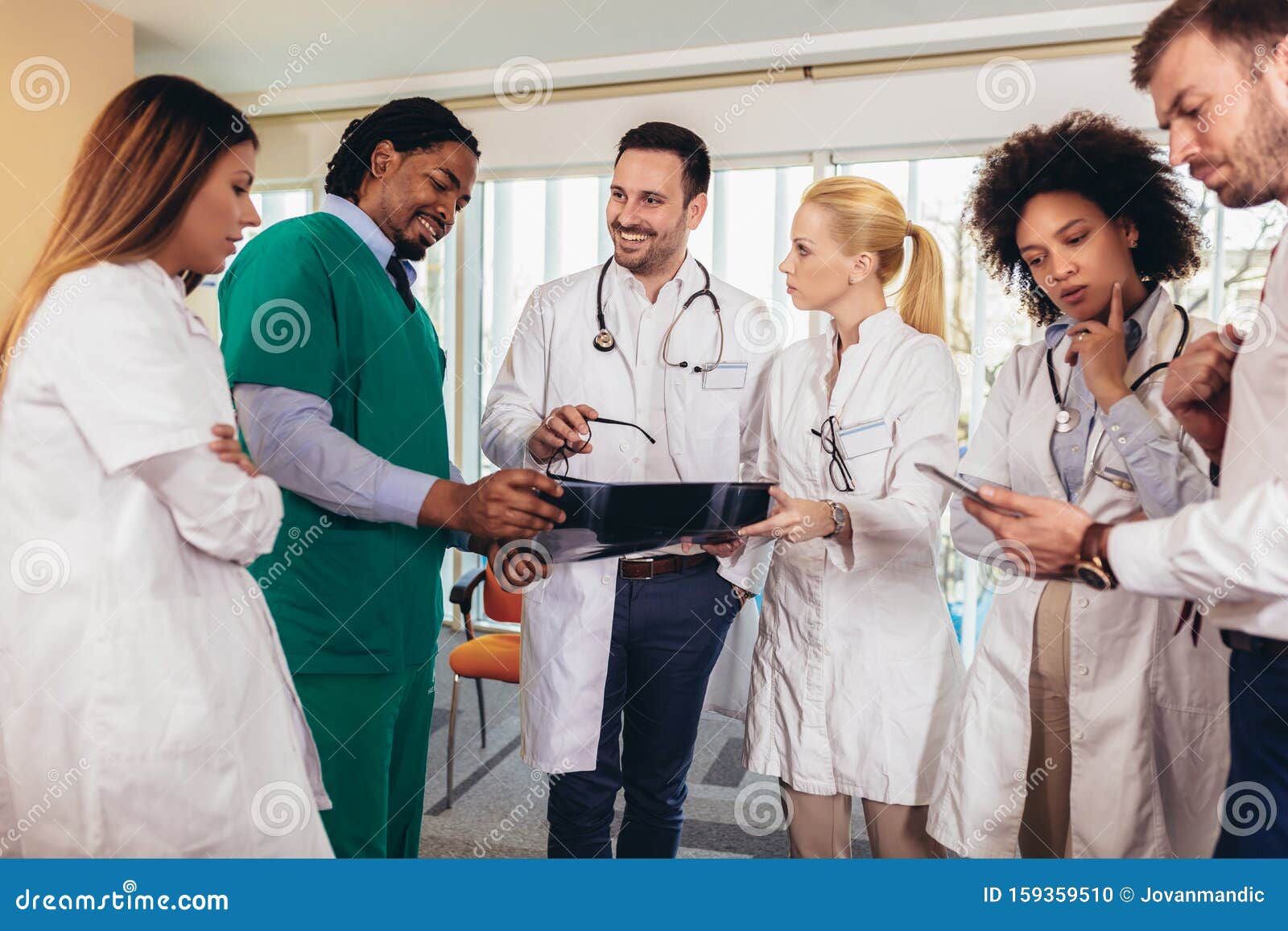 Team of Medical Workers in Hospital Stock Photo - Image of medicine ...