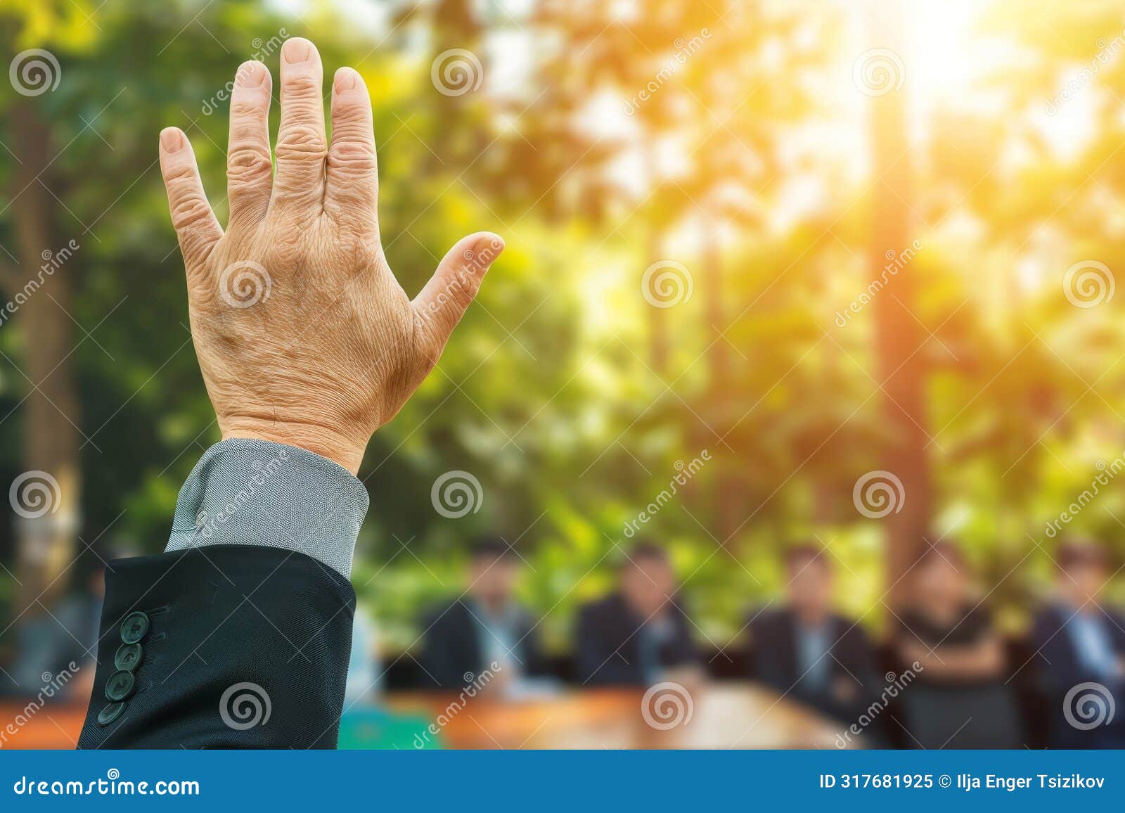Team Meeting With Sign Language Interpreter Assisting Hearing Impaired ...