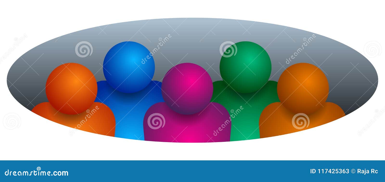 Team Members Conducting Competitors Analysis Black And White Line ...