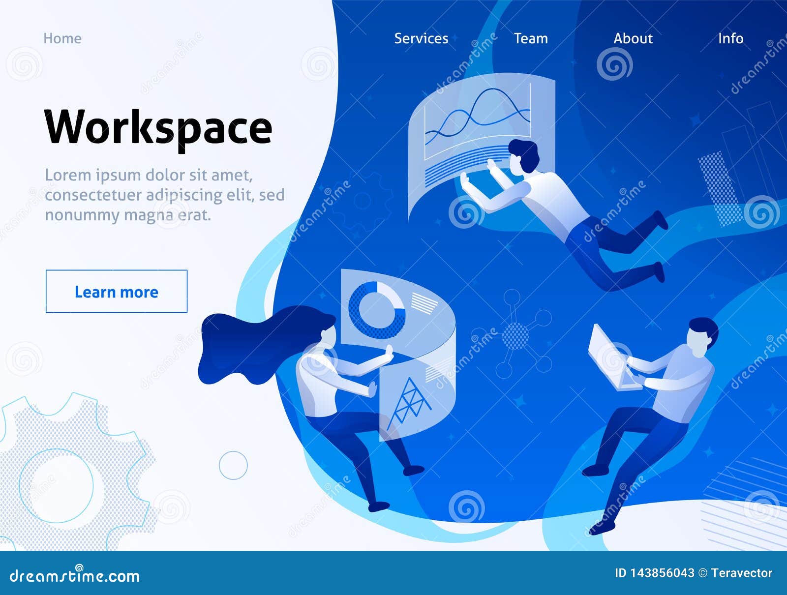 Service Banner Organized and Optimized Workspace Stock Vector ...