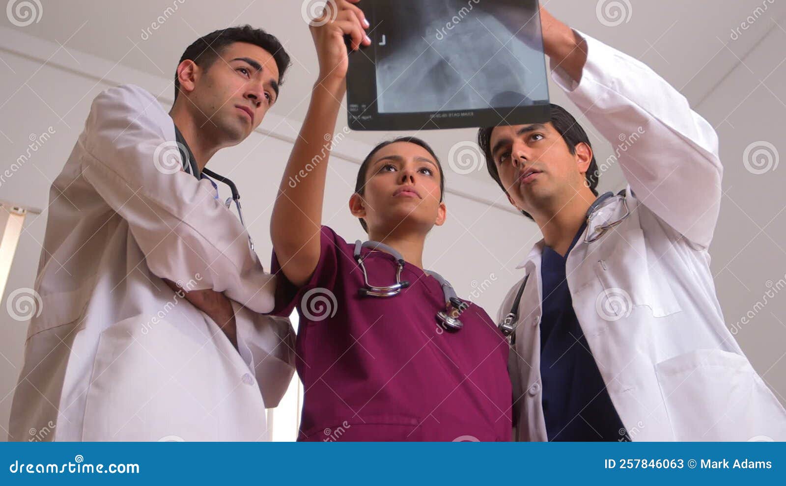 Team of Mexican Doctors Analyzing X-ray Stock Video - Video of doctor ...