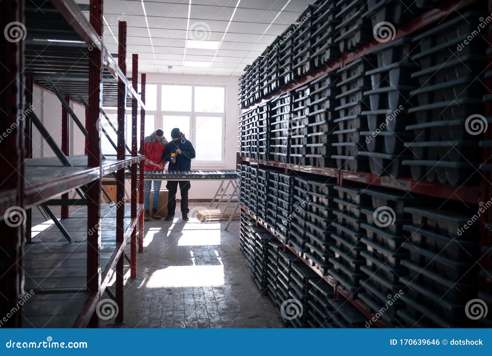 Team of Mining Workers Measuring Drilled Rock Core Stock Photo - Image ...