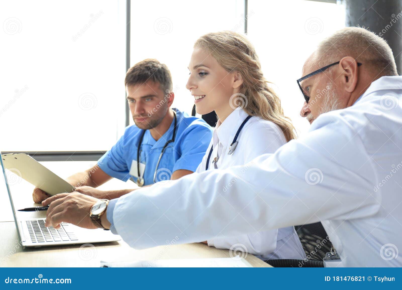 Team of Modern Doctors Discussing the Problems Stock Image - Image of ...