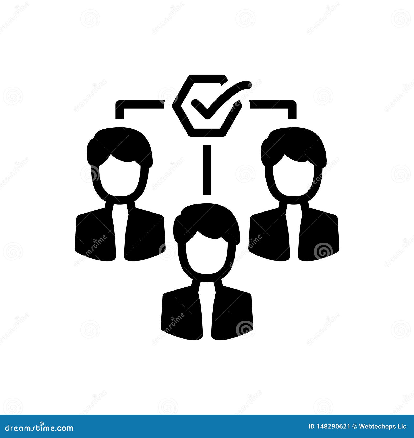 Black Solid Icon for Team Motivation, Impellent and Encourage Stock ...