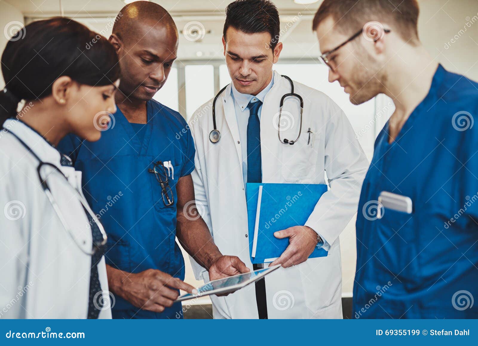 Team of Multiracial Doctors at Hospital Stock Image - Image of medical ...
