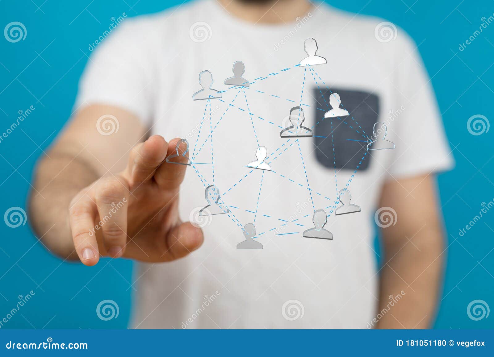 Team Network Interface in Hand Digital Stock Photo - Image of design ...