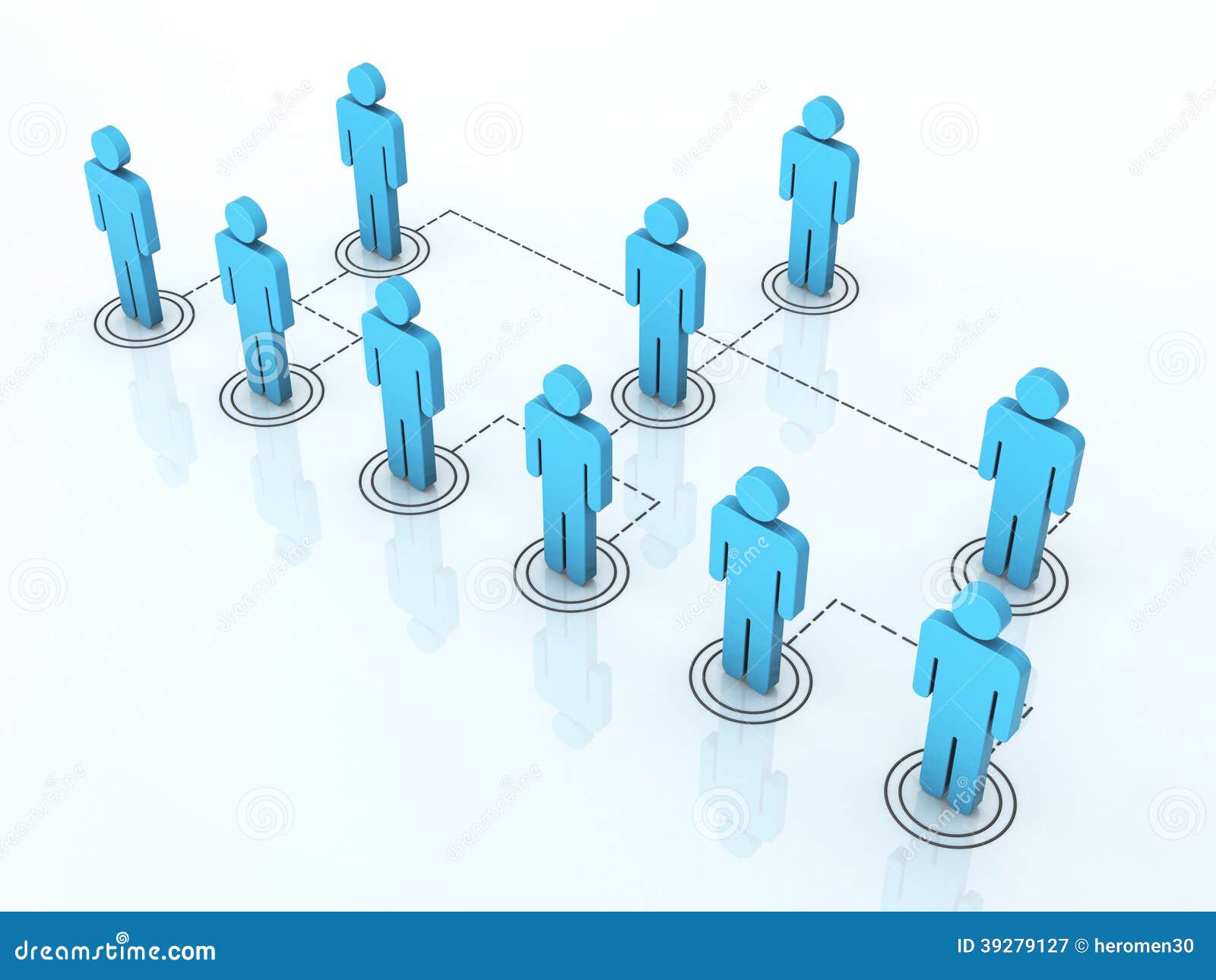 Team organization chart stock illustration. Illustration of executive ...