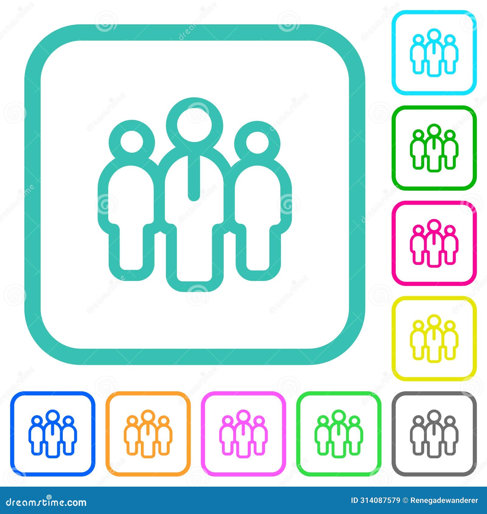 Workforce Comrades Line Icons Collection. Teamwork, Collaboration ... Workforce Comrades Line Icons Collection. Teamwork, Collaboration ...