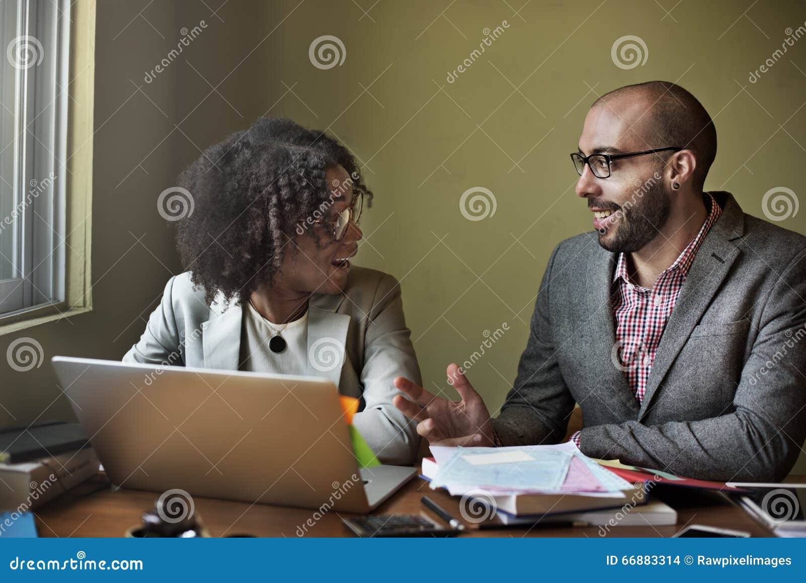 Team Partner Business Discussion Communication Concept Stock Photo ...