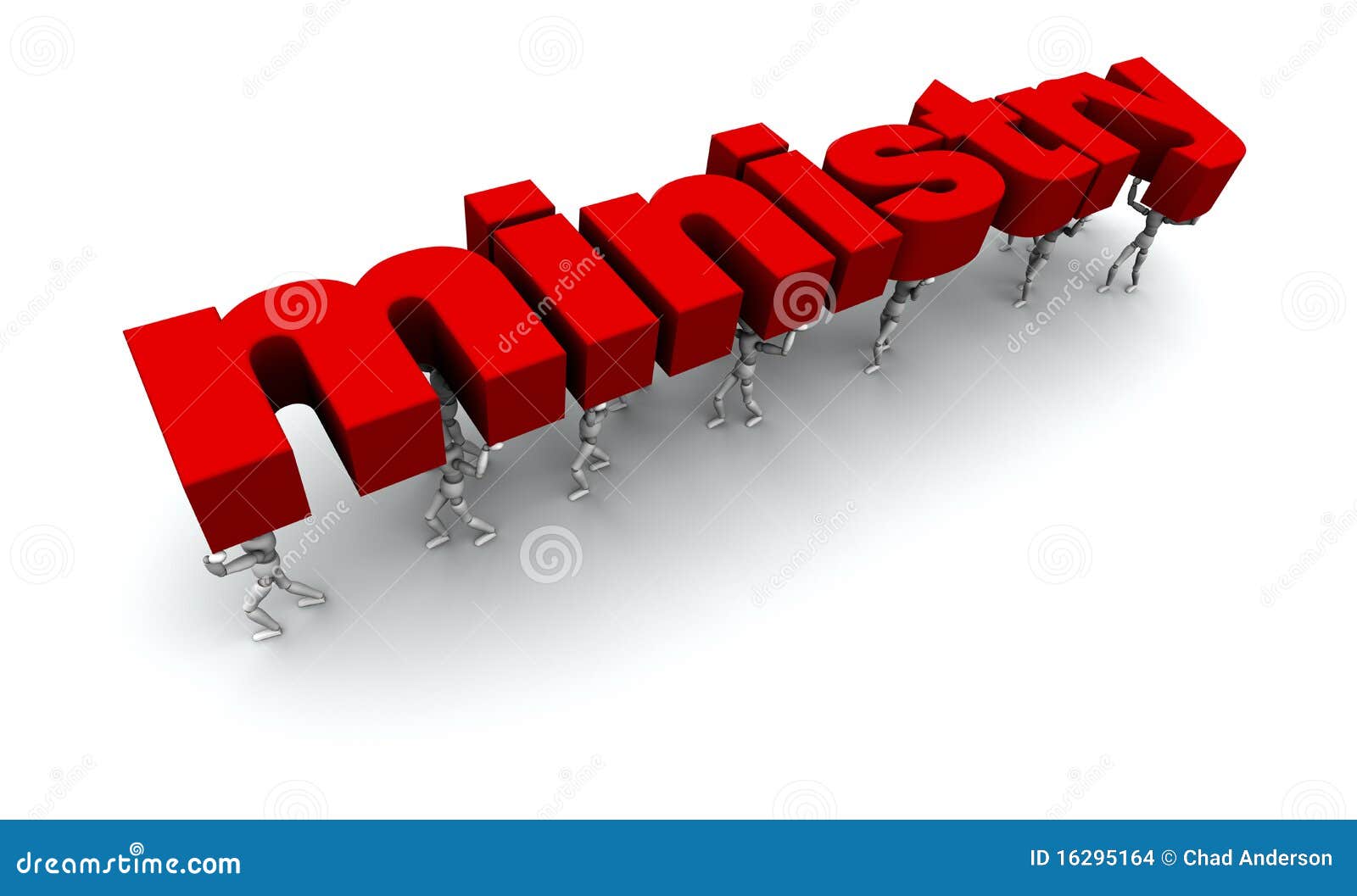 Team of People Carrying Ministry Stock Illustration - Illustration of ...