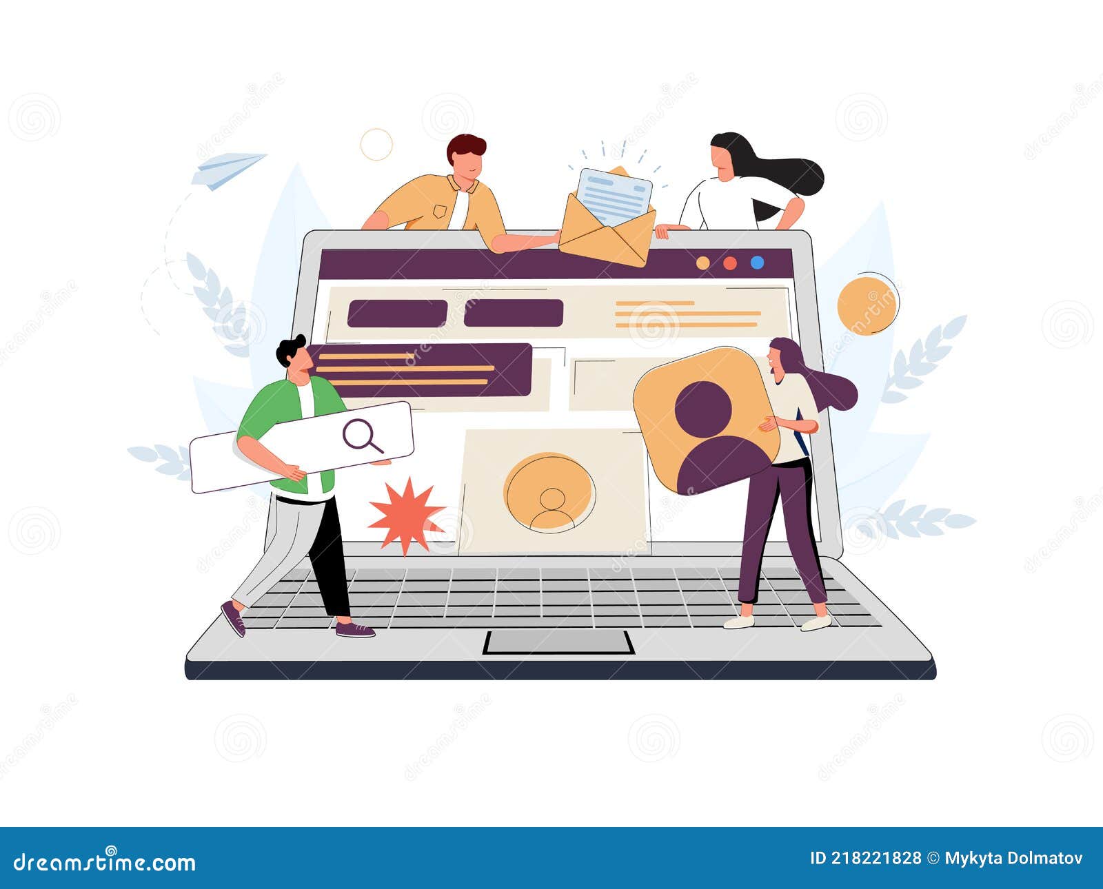 A Team of People is Developing a Website by Filling it with Functions ...