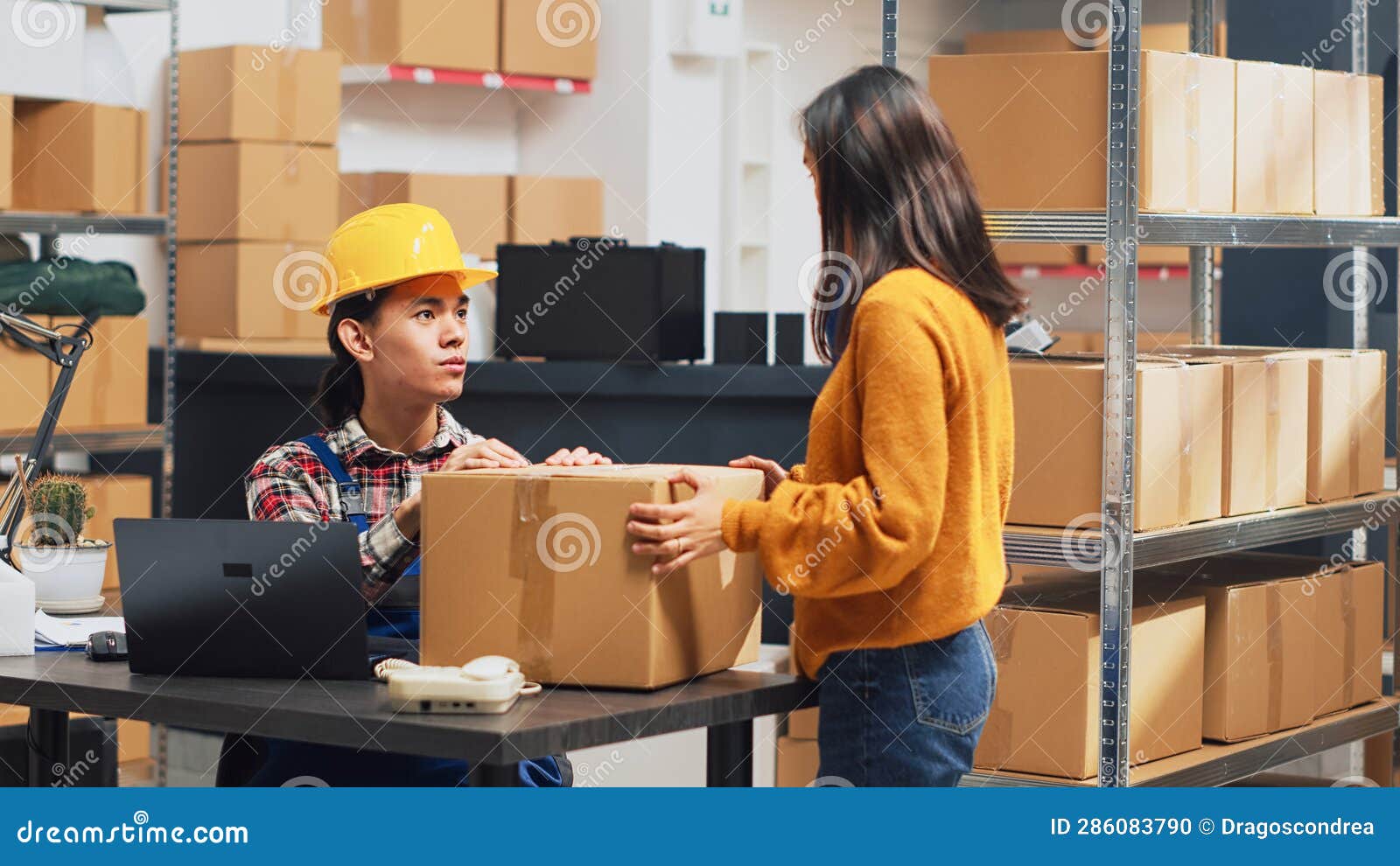 Team of People Doing Quality Control in Warehouse Stock Photo - Image ...