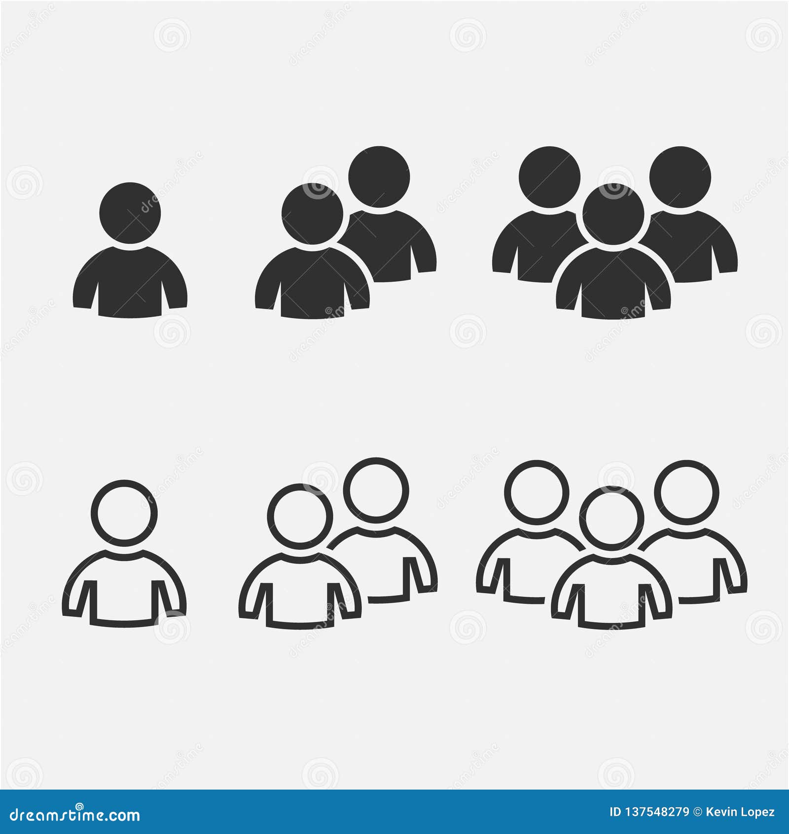 Team People Icon. Vector Set Stock Vector - Illustration of isolated ...