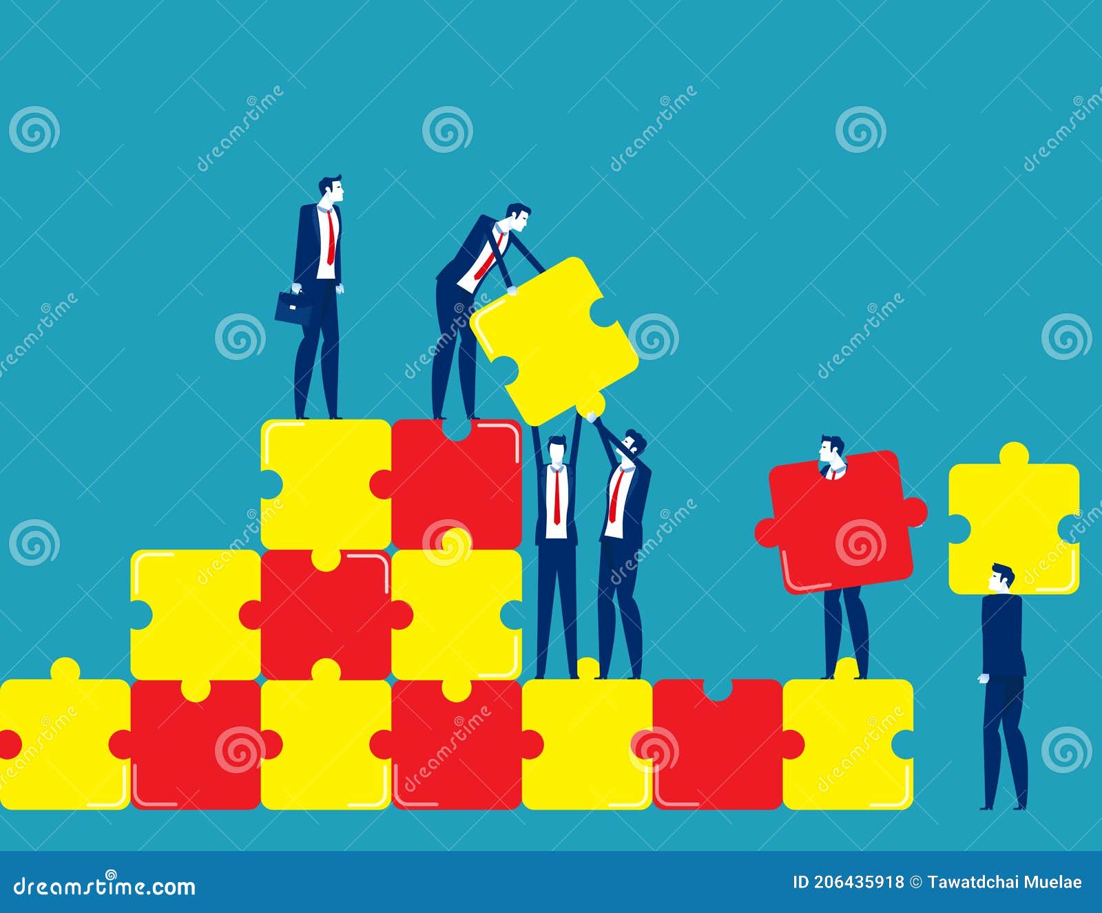 Finding Solutions Concept Vector Illustration. Creative Workers ...