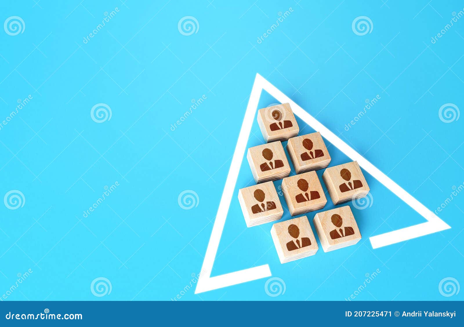 A Team of People in a Single Formation in the Shape of a Triangle ...