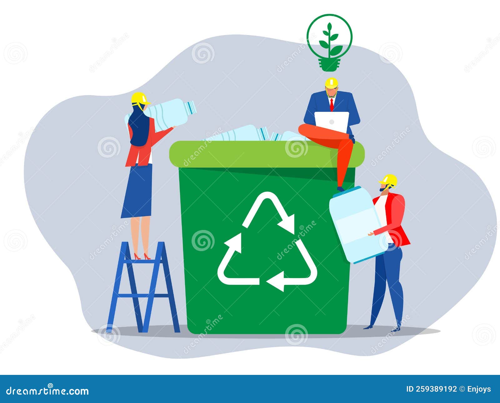 People Sort Trash For Recycle Concept Vector Posters Set. Family ... People Sort Trash For Recycle Concept Vector Posters Set. Family ...