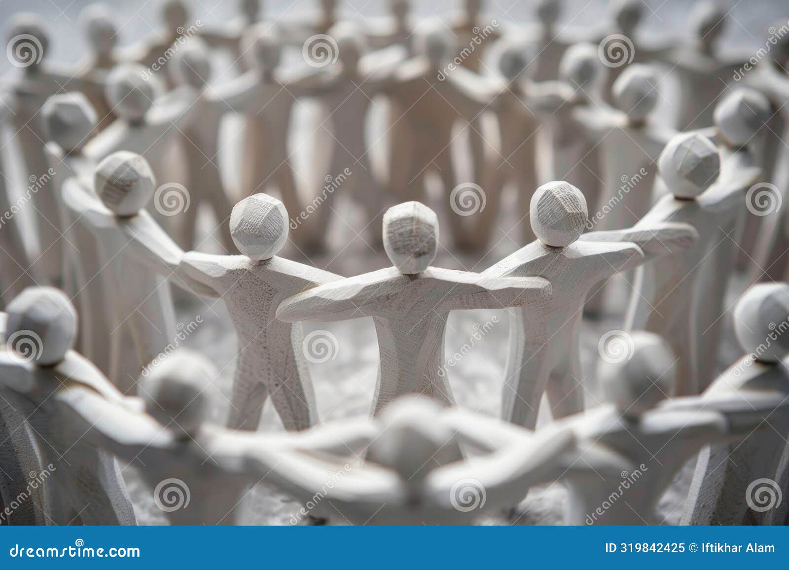 A Team of People Standing in a Circle, Holding Hands To Symbolize Unity ...