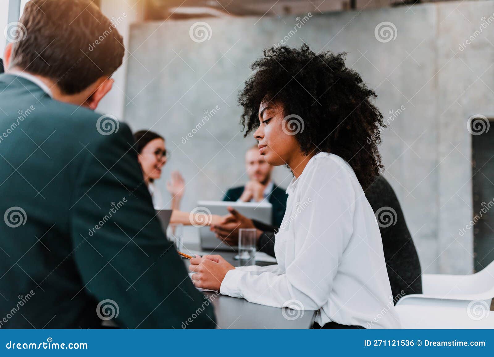 Team of People Work Together in Office. Concept of Teamwork and ...