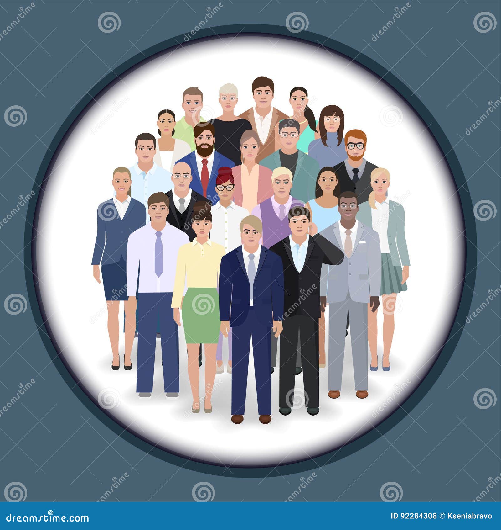 Team of people work vector stock vector. Illustration of office - 92284308