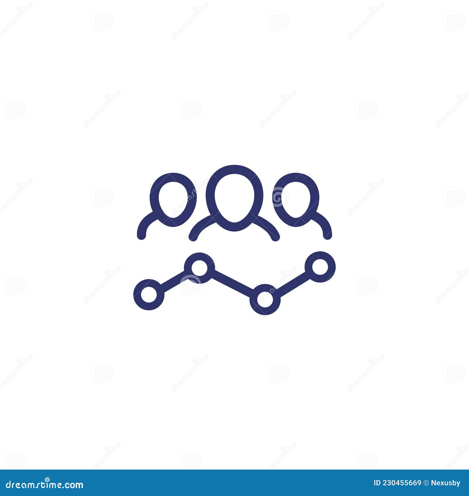 Team Performance Icon on White Stock Vector - Illustration of team ...