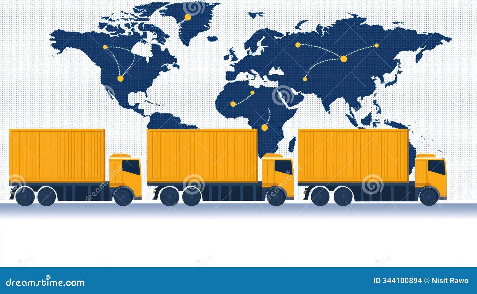 Team Planning for Logistics and Distribution Routes Stock Photo - Image ...