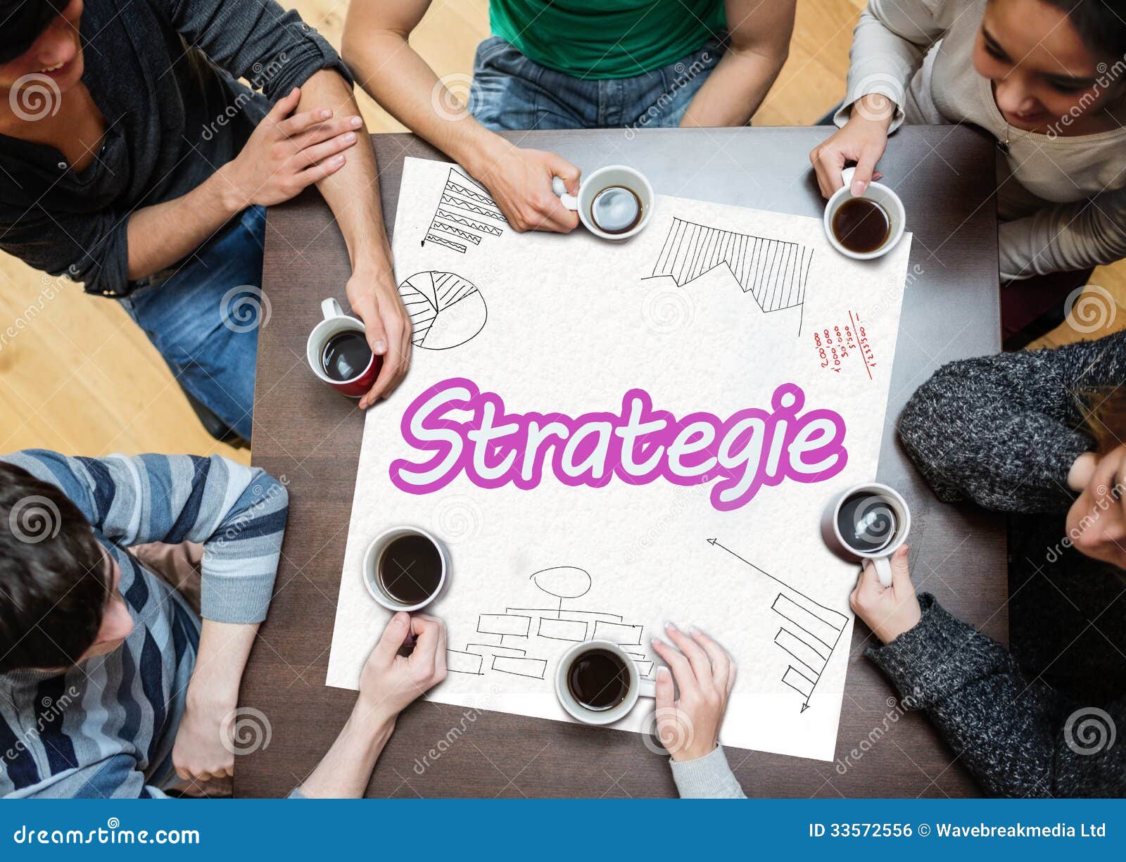 Team Planning a Strategy Together Stock Photo - Image of ideas, team ...