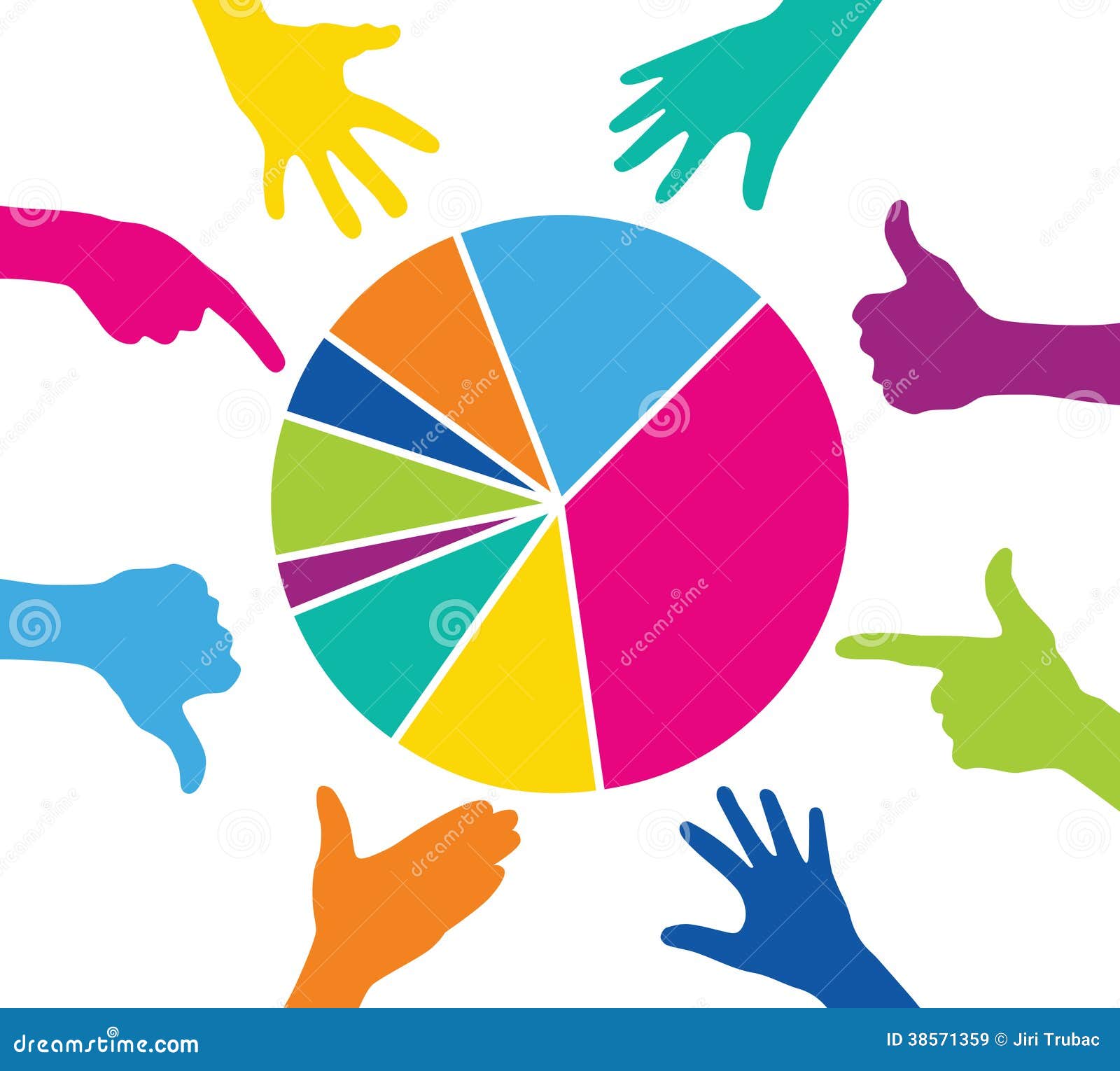 Team Play with Colorful Pieces Graph Stock Vector - Illustration of ...