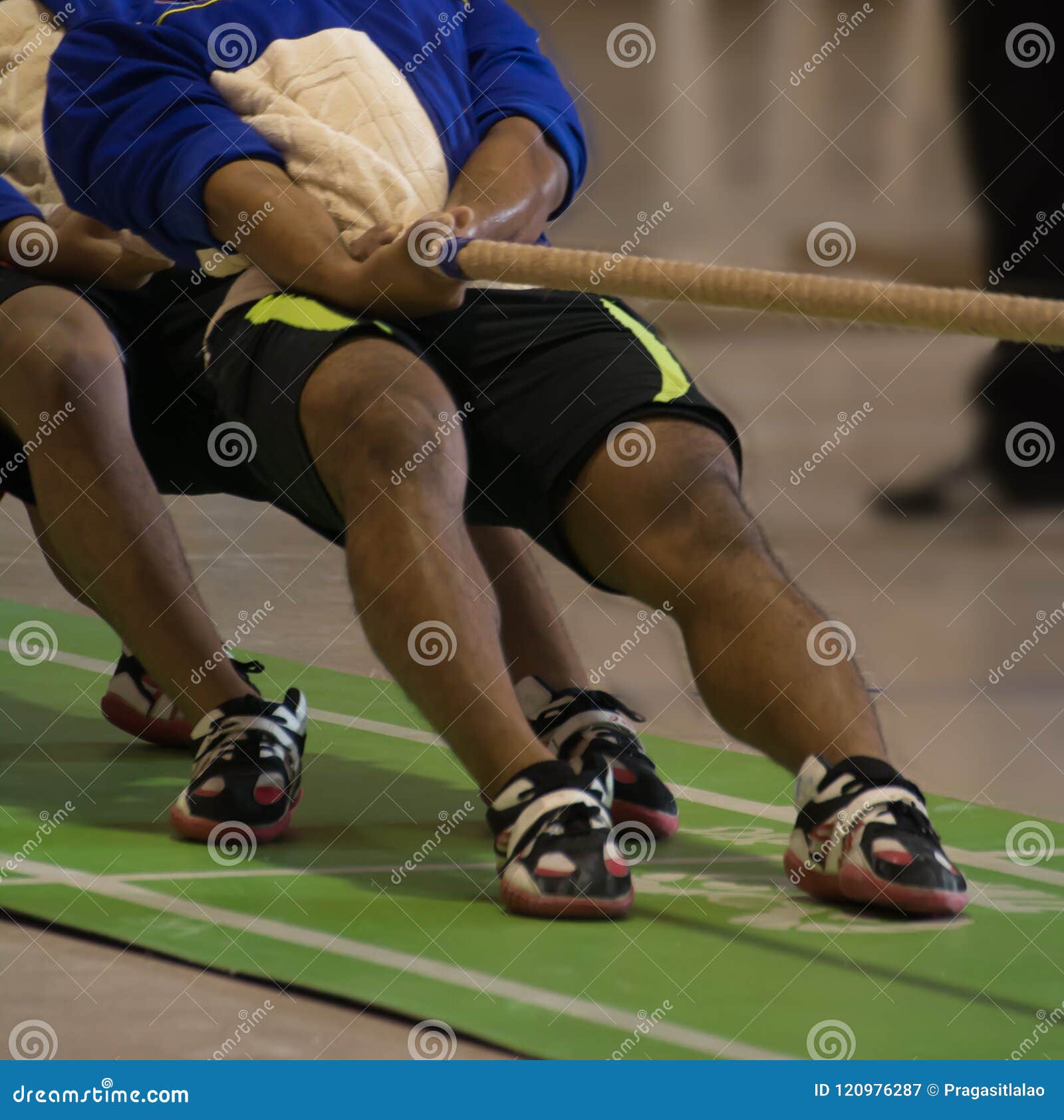 Team Player Battle Tug Match for Pull Game Stock Image - Image of game ...