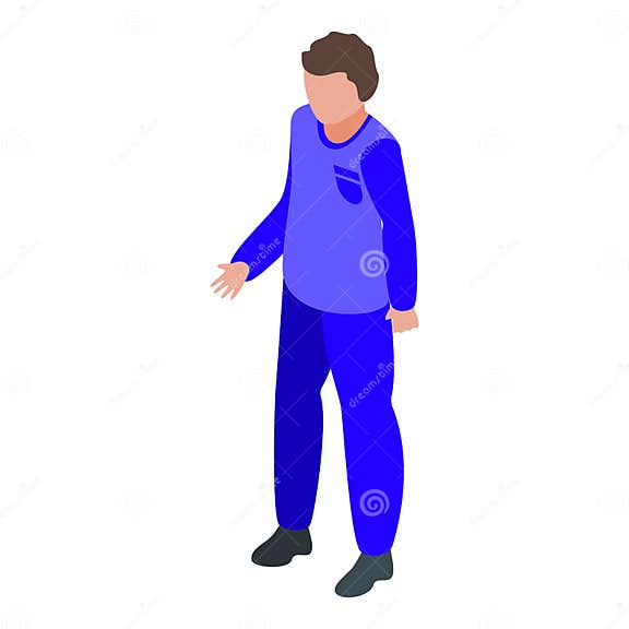 Team Player Icon, Isometric Style Stock Vector - Illustration of field ...