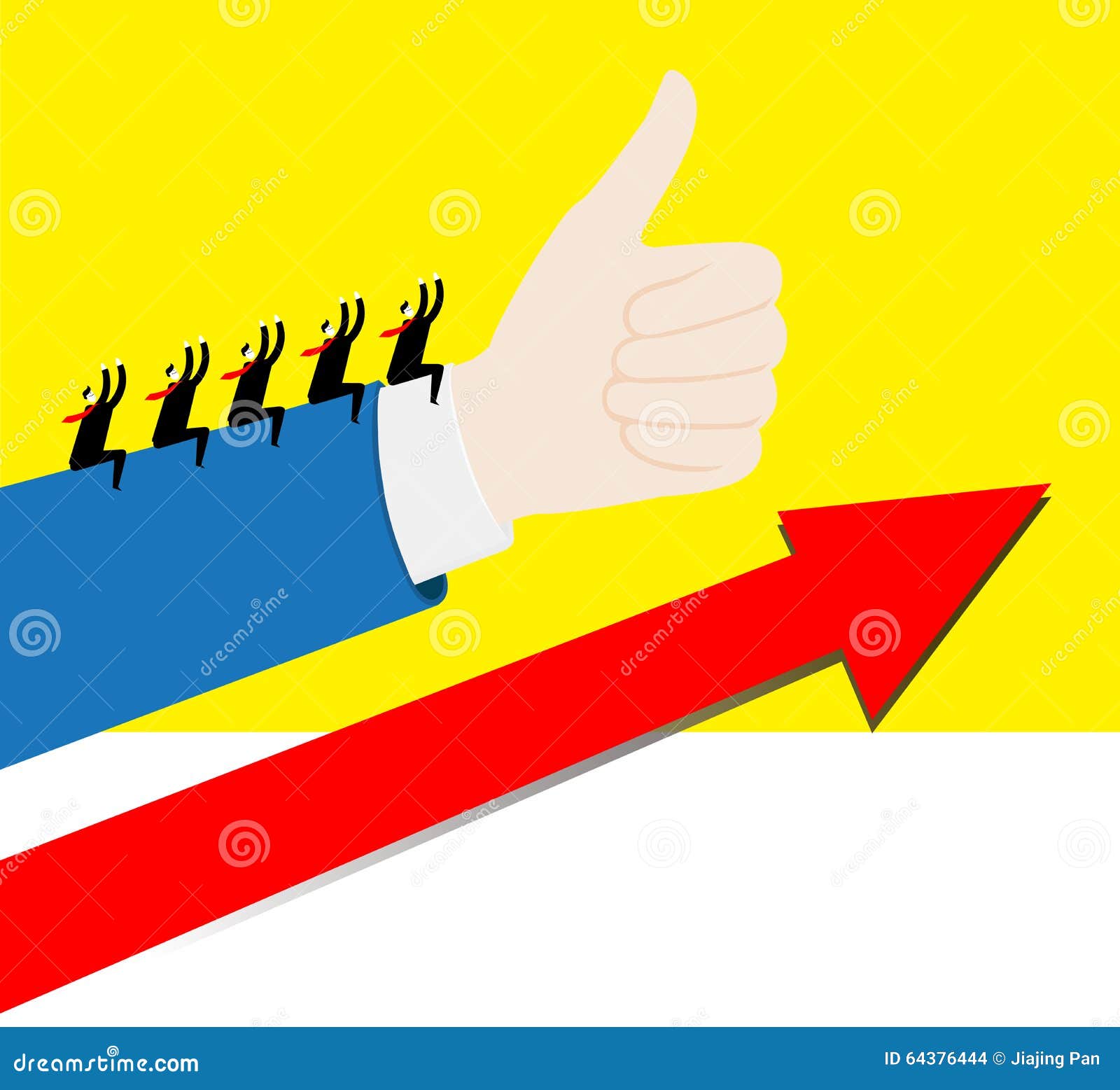 Team: Positive growth stock illustration. Illustration of excitement ...