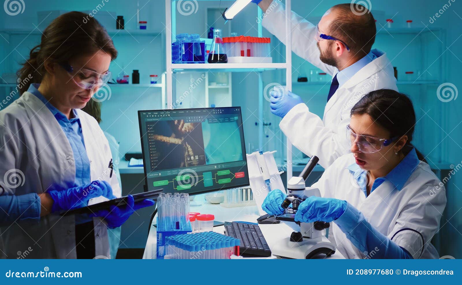 Team of Positive Scientists Working in Chemistry Laboratory Stock Photo ... Team of Positive Scientists Working in Chemistry Laboratory Stock Photo ...