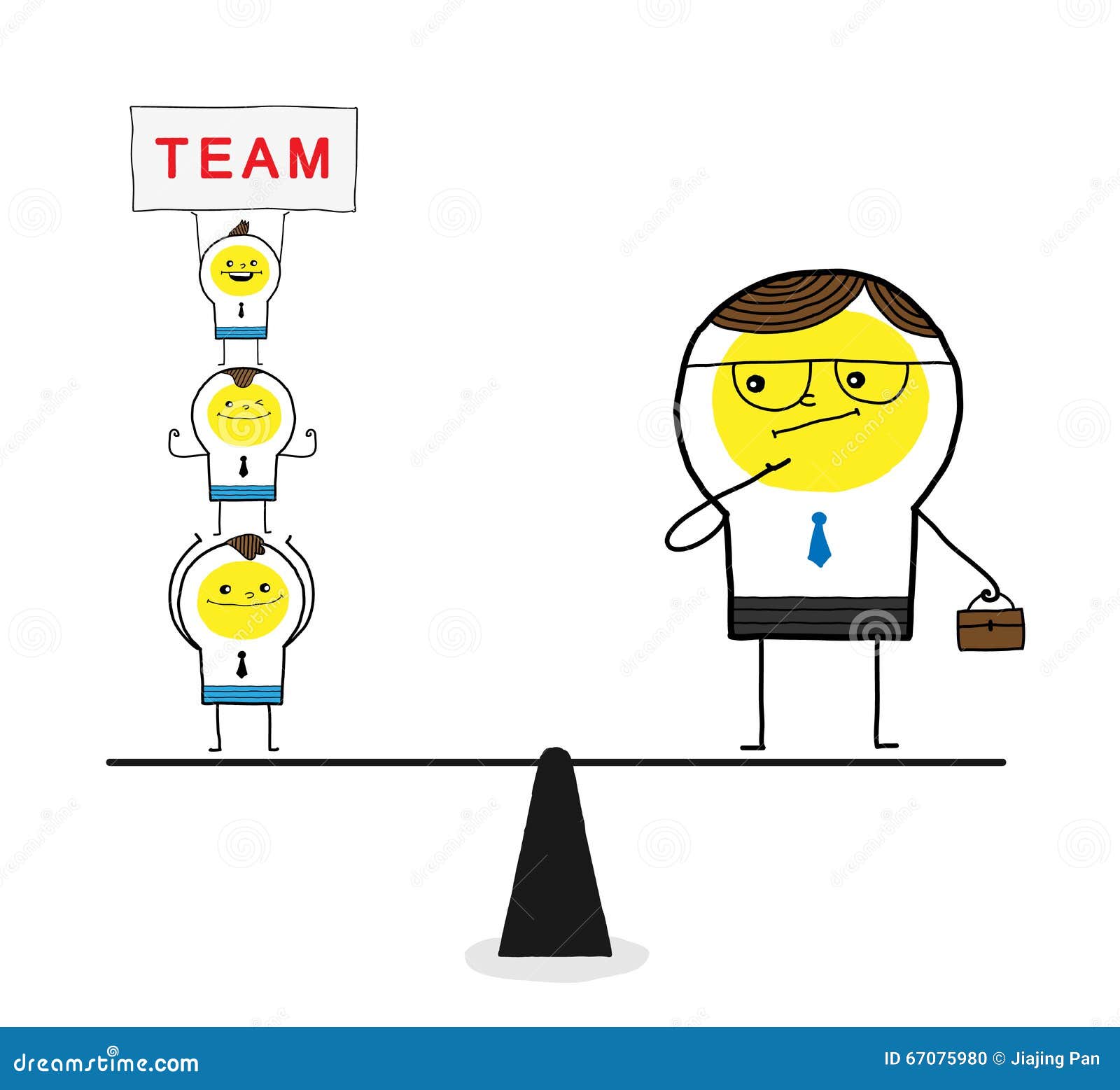 Team power stock illustration. Illustration of idea, isolated - 67075980
