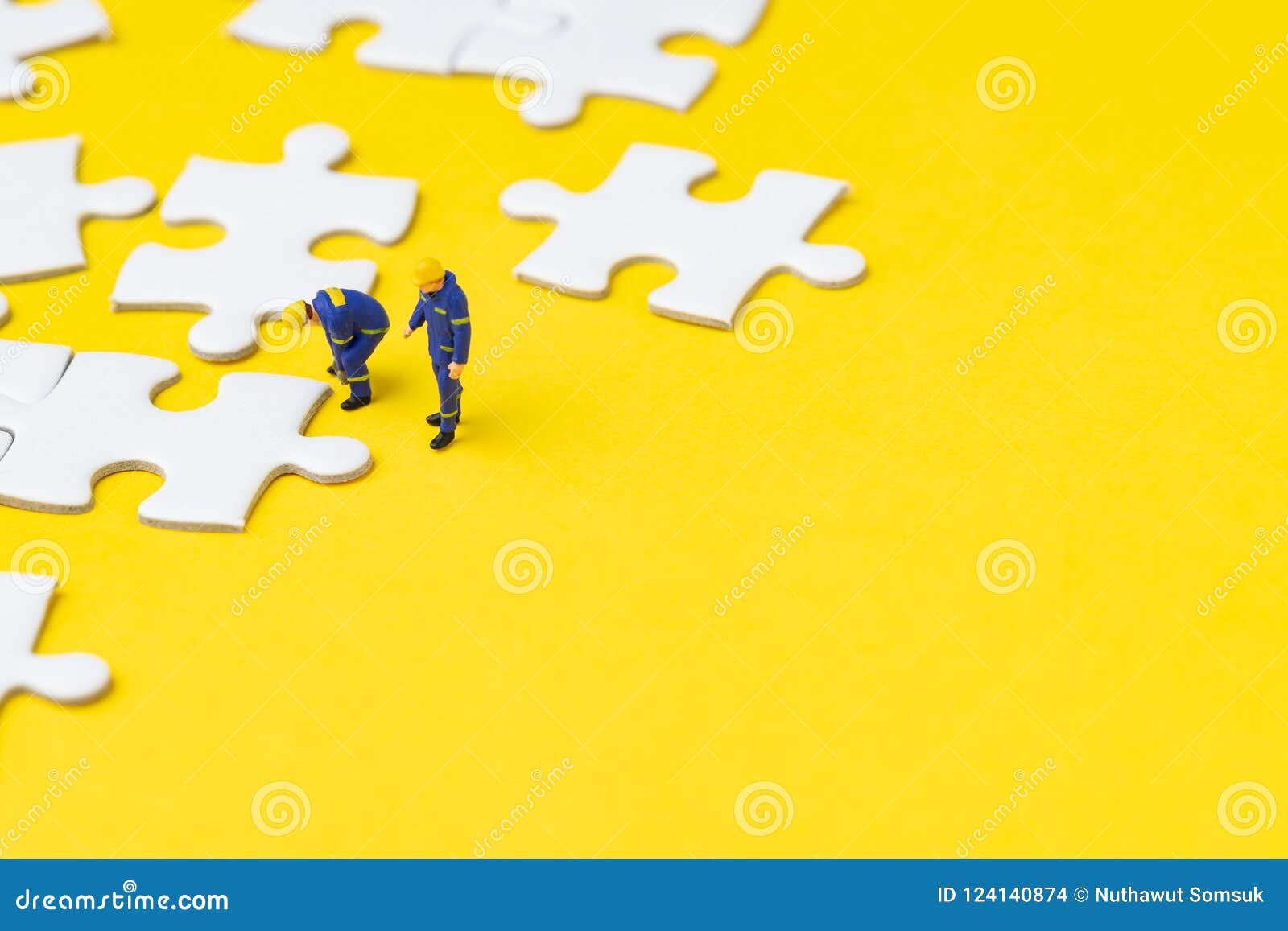 Team, Problem Solution or Business Success Strategy Concept, Min Stock ...