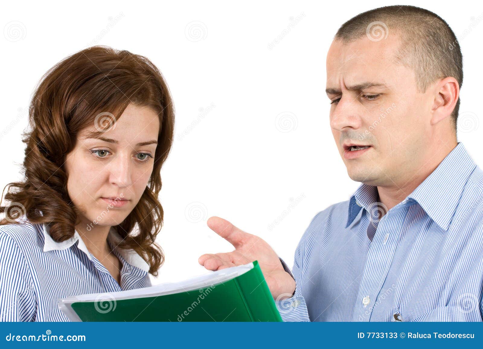 Team with Problems, Isolated on White Stock Image - Image of employee ...