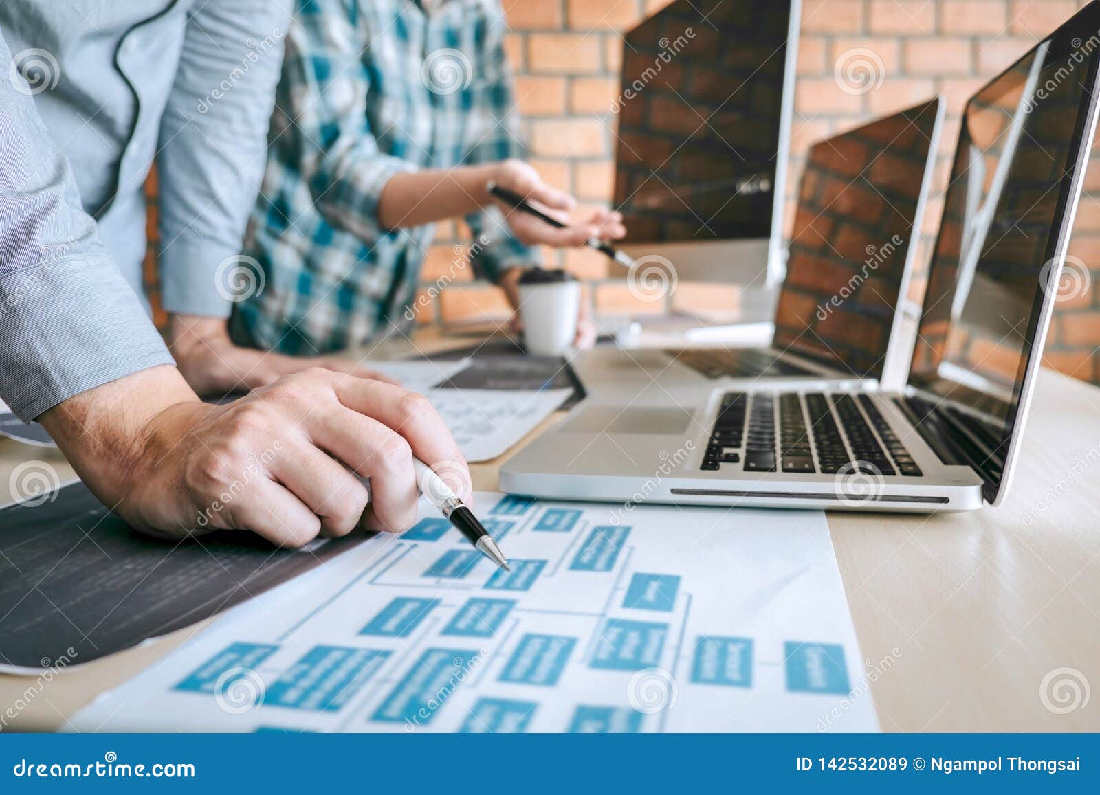 Team of Professional Developer Programmer Cooperation Meeting and ...