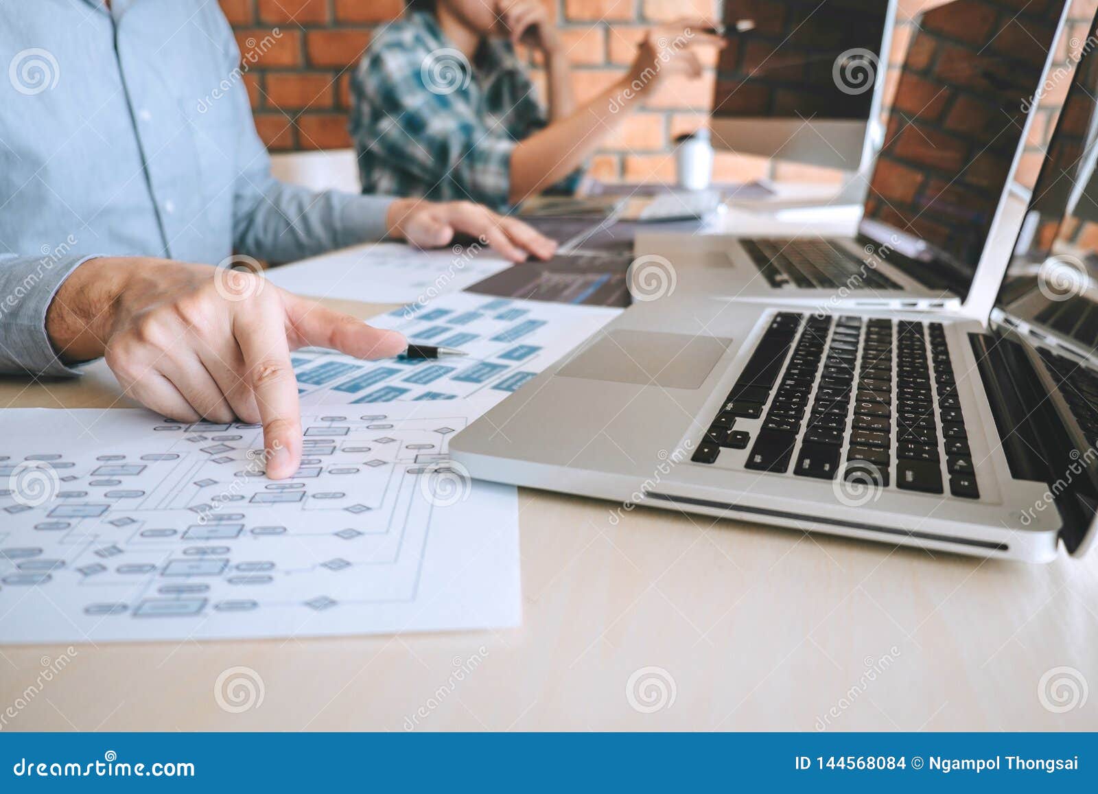 Team of Professional Developer Programmer Cooperation Meeting and ...