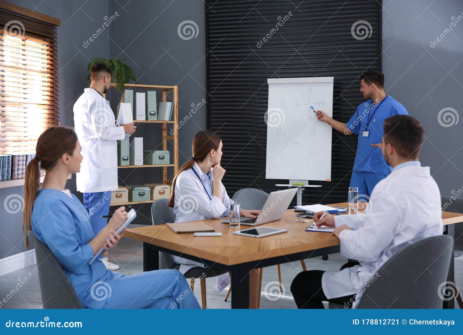 Team of Professional Doctors Having Meeting Stock Image - Image of ...
