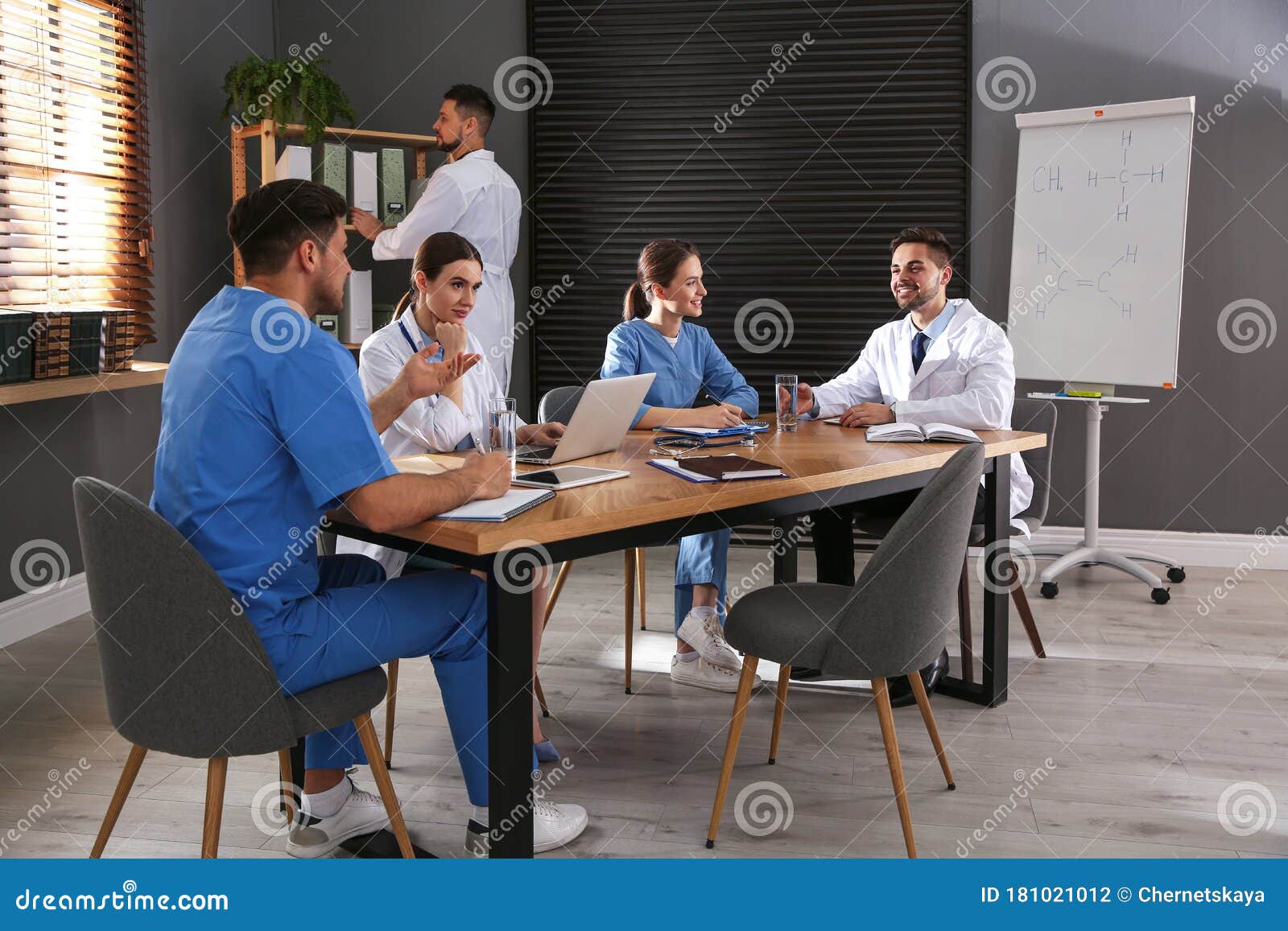 Team of Professional Doctors Having Meeting Stock Photo - Image of ...