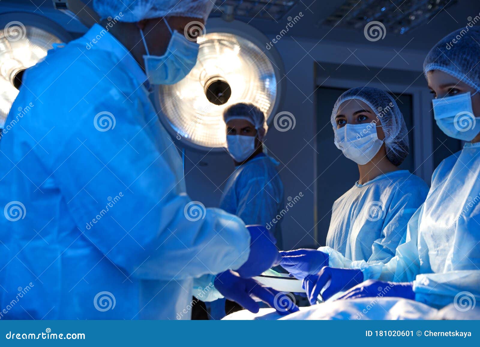 Team of Doctors Performing Operation in Surgery Room Stock Image ...